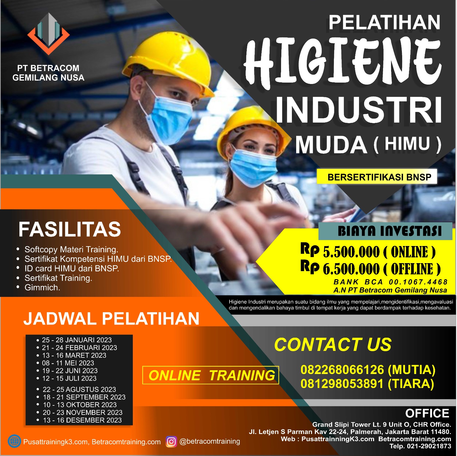 Higiene Industri Muda - HIMU - Betracom Training